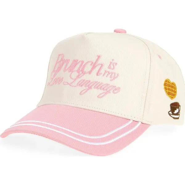 KENZKUSTOMZ Brunch Is My Love Language' Baseball Cap - Pink