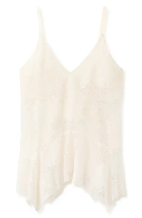 Mango Crumble Lace Handkerchief Camisole - Ecru