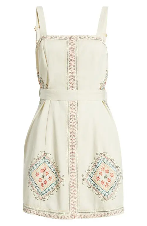 CIEBON Caracola Embroidered Cotton Minidress