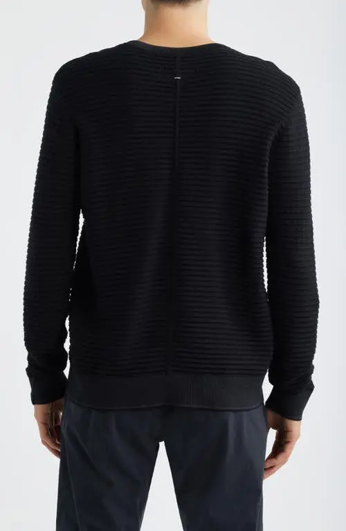 Rag & Bone Harvey Stripe Cotton-blend Sweater - Black