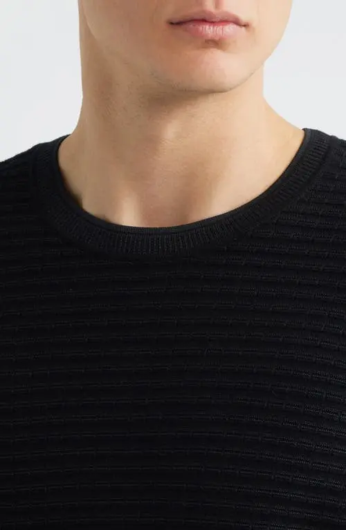 Rag & Bone Harvey Stripe Cotton-blend Sweater - Black
