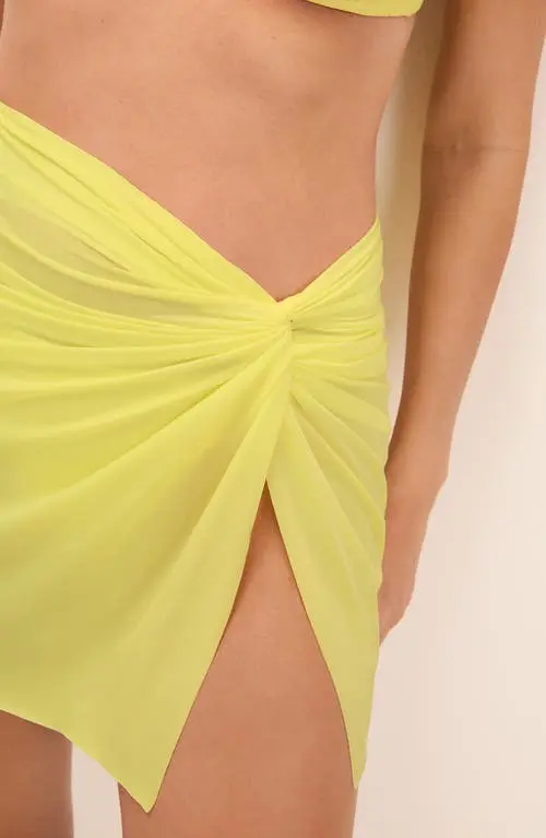 VIX PAULA HERMANNY Karen Cover-up Miniskirt - Lemonade