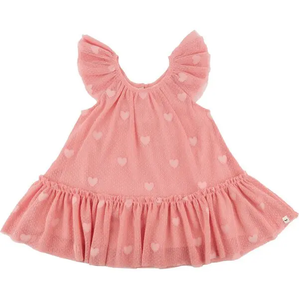 OH BABY! Hearts Bobinette Stella Dress - Blush