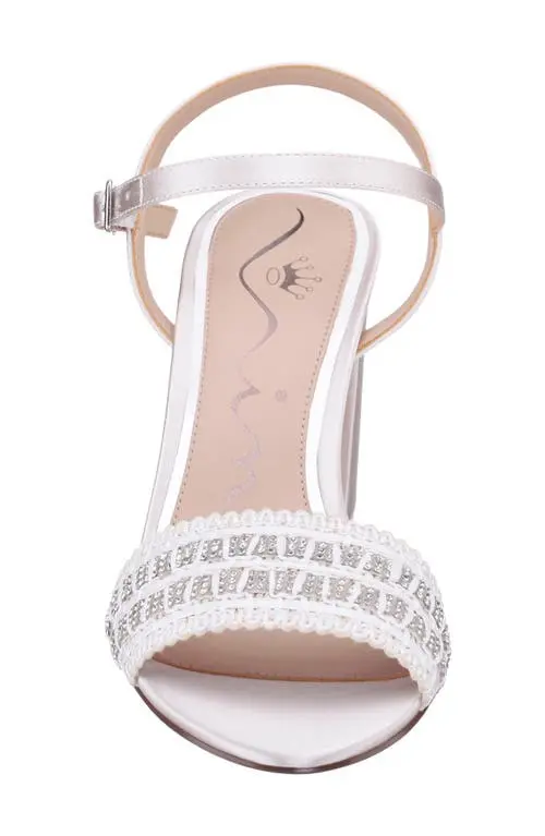Nina Herma Ankle Strap Sandal - Ivory