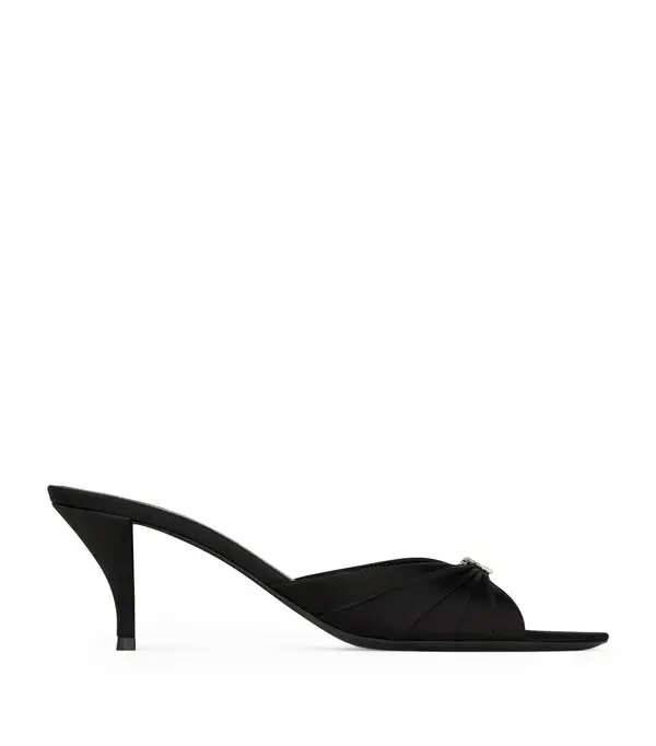 Saint Laurent Satin Jerry Heeled Mules 60