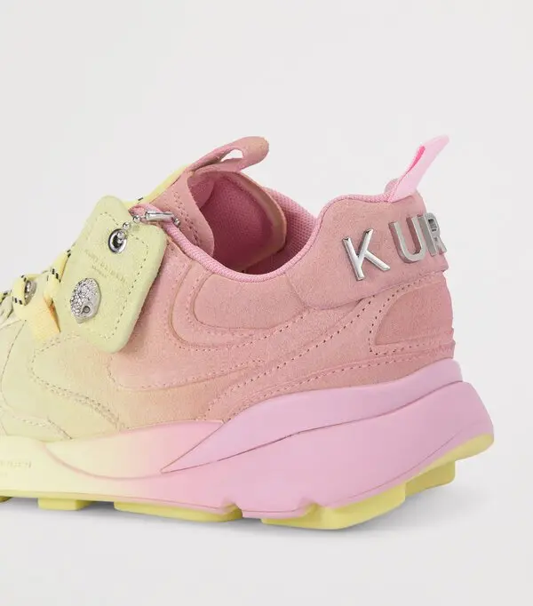 Kurt Geiger Suede Kurt Runner Sneakers - Yellow
