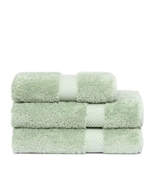 YVES DELORME Toile Bath Sheet - Green
