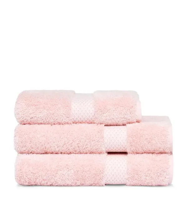 YVES DELORME Toile Bath Sheet - Pink