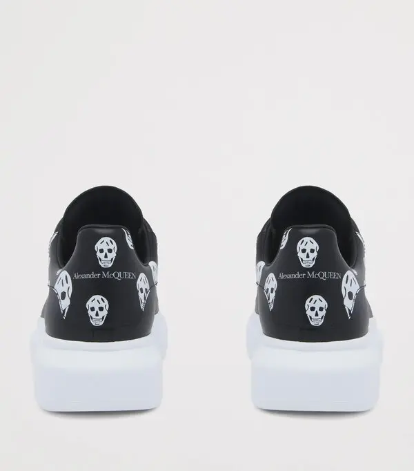 Alexander McQueen Leather Skull-print Oversized Sneakers - Black