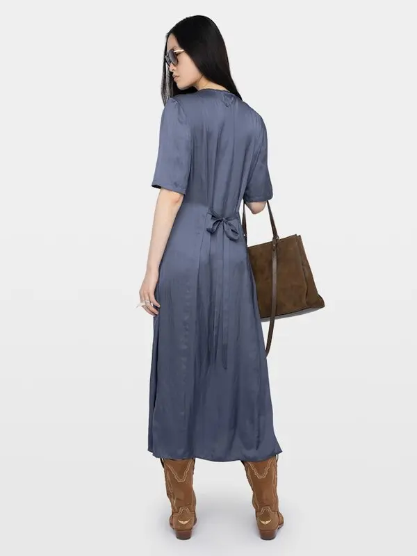 Zadig&Voltaire Rodalan Satin Long Dress
