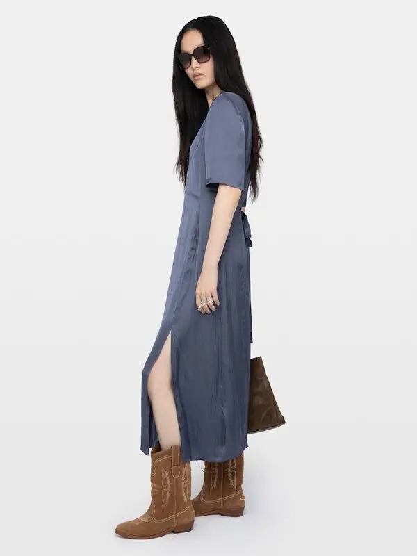 Zadig&Voltaire Rodalan Satin Long Dress