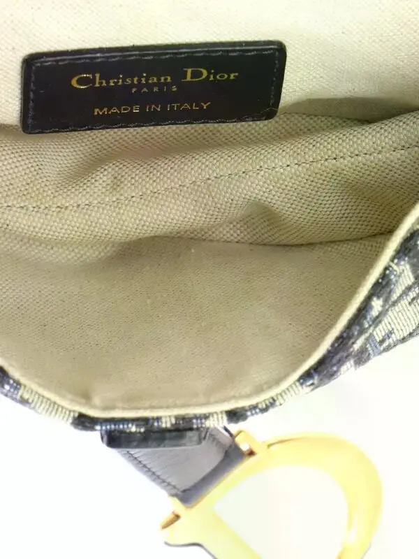 Dior Saddle Handbag Oblique Canvas Mini Shoulder Bag - Blue