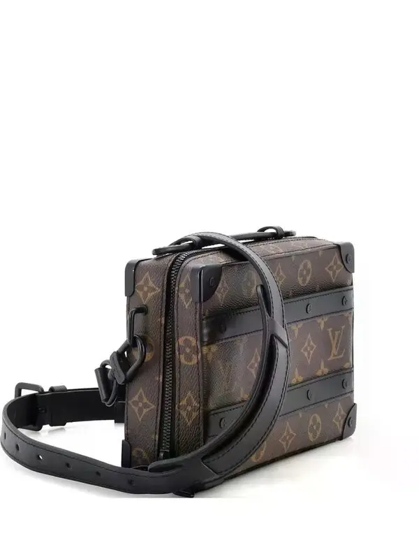 LOUIS VUITTON Handle Soft Trunk Bag Macassar Monogram Canvas