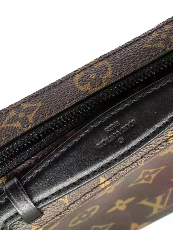 LOUIS VUITTON Handle Soft Trunk Bag Macassar Monogram Canvas