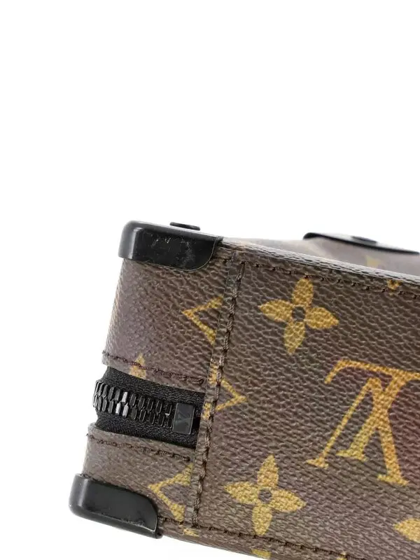 LOUIS VUITTON Handle Soft Trunk Bag Macassar Monogram Canvas