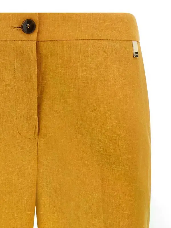 Herno Pleated Linen Trousers