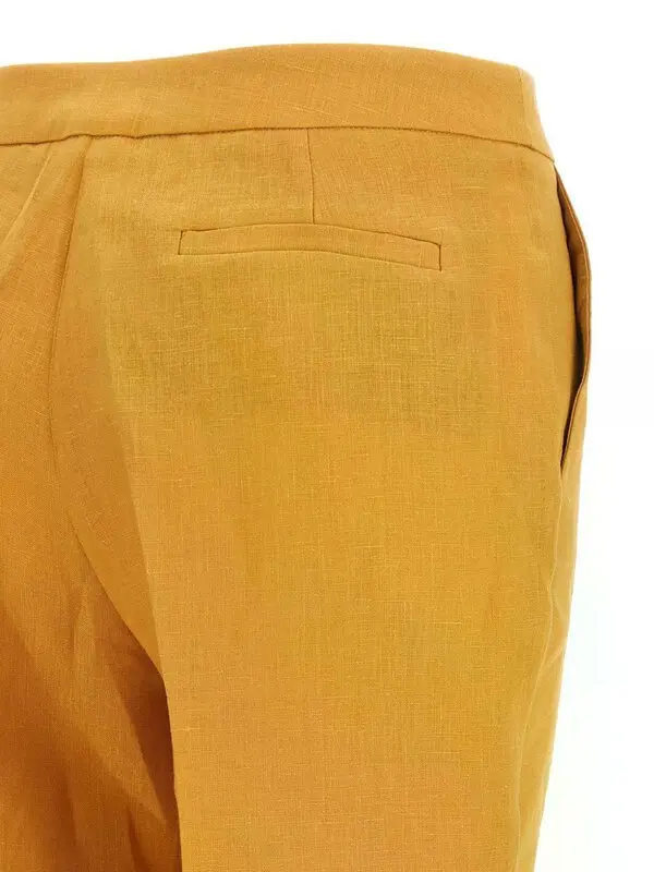 Herno Pleated Linen Trousers