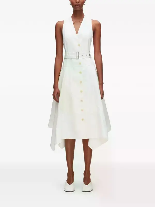 3.1 Phillip Lim Belted V-neck Midi Dress