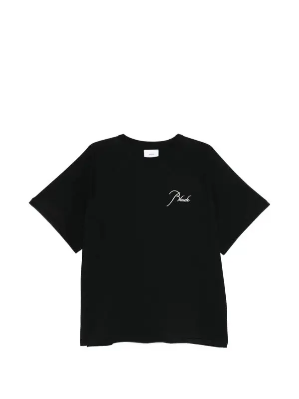 Rhude Reglan-shoulder T-shirt - Black