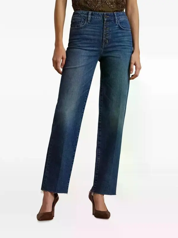 Ralph Lauren Button Straight Leg Jeans