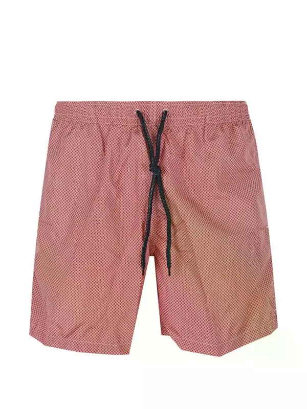 DRUMOHR Patterned Swim Shorts - Red