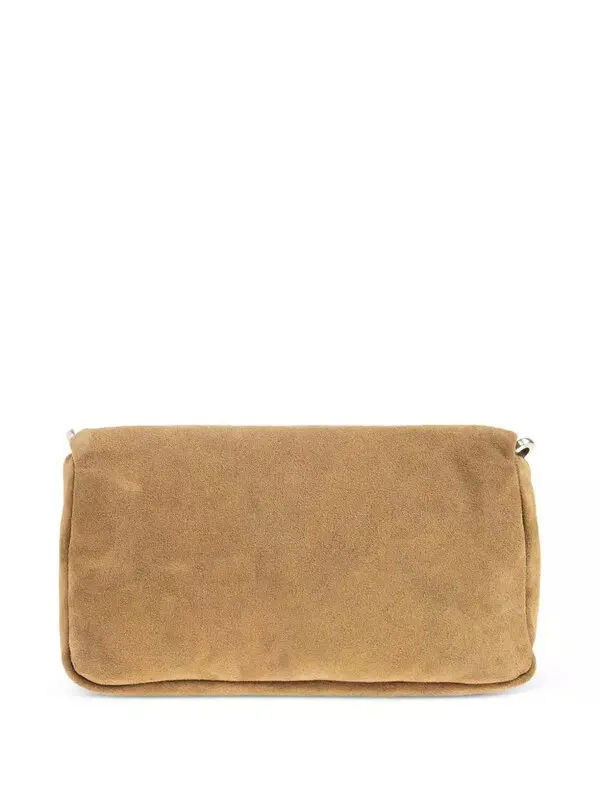 Rick Owens Temple Big Pillow Griffin Metal-plaque Clutch - Brown
