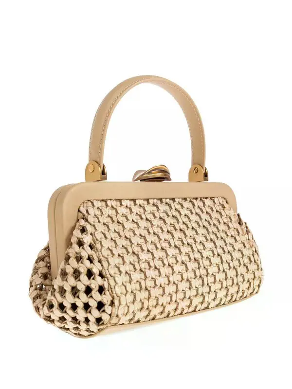 Cult Gaia Mini Zuma Woven Tote Bag - Neutrals