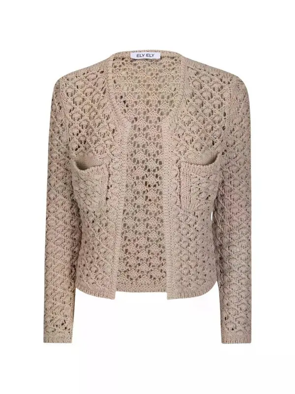 ELY ELY Open-knit Patch Pocket Knitwear