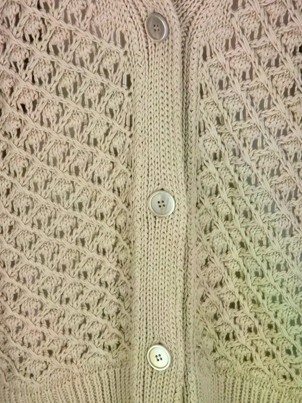 ELY ELY Openwork Knit Cardigan