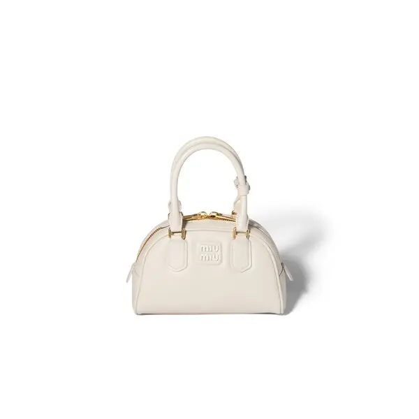 Miu Miu Arcadie Leather Bag - Chalk White