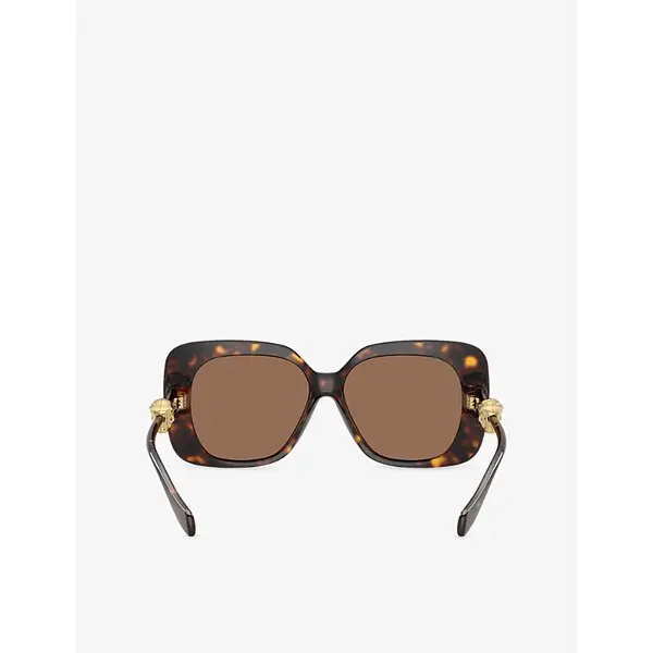 Versace Ve4499u Square-frame Sunglasses - Brown