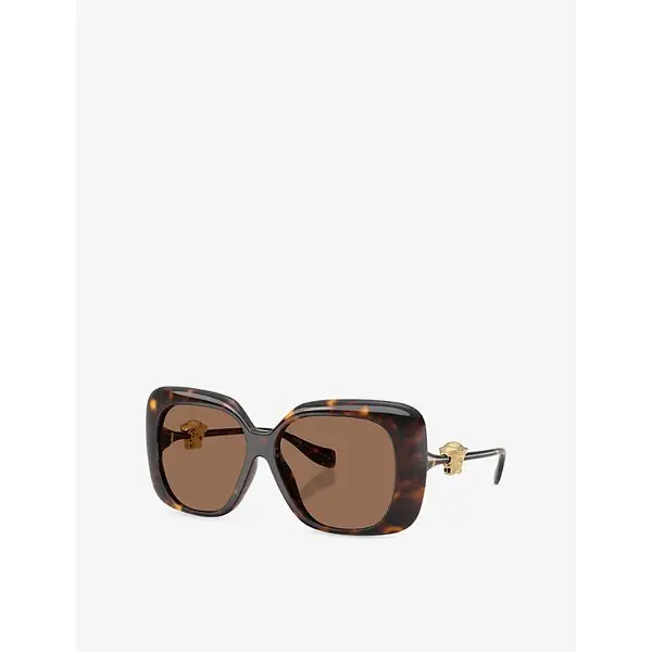 Versace Ve4499u Square-frame Sunglasses - Brown