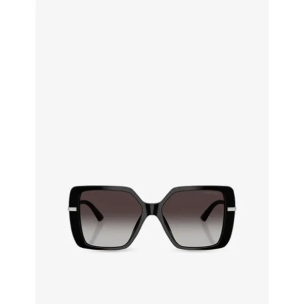 JIMMY CHOO Square-frame Acetate Sunglasses - Black