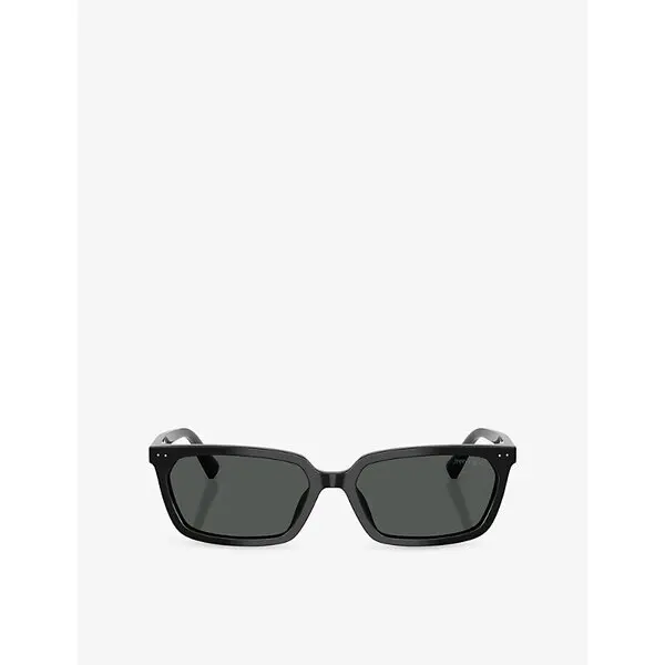 JIMMY CHOO Pillow-frame Acetate Sunglasses - Black