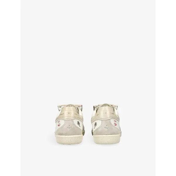 DUKE + DEXTER Plus Duke Doodle Leather Trainers - White/comb