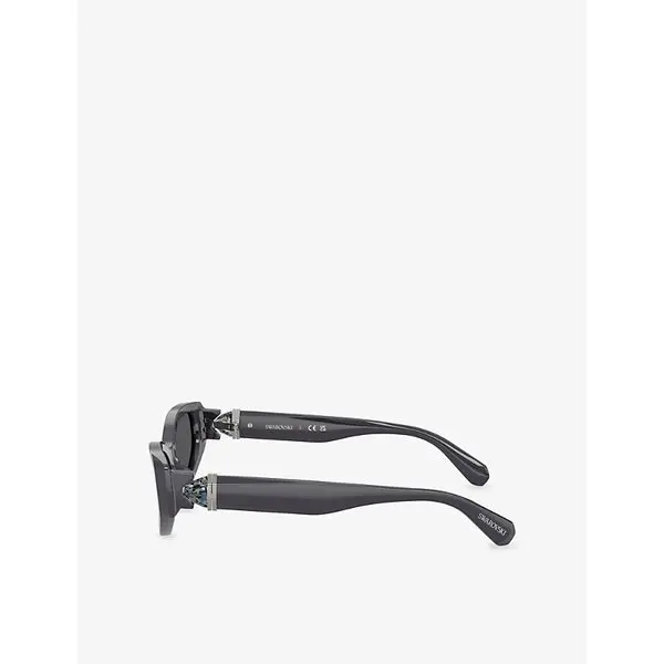 SWAROVSKI Sk6045u Cat-eye Sunglasses - Grey