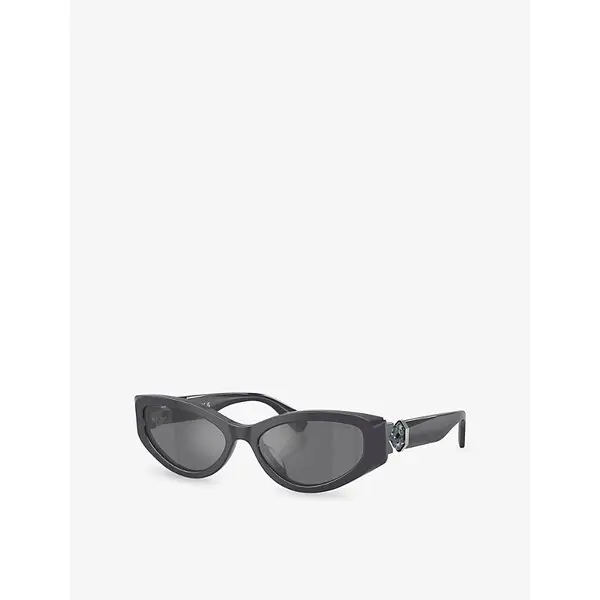 SWAROVSKI Sk6045u Cat-eye Sunglasses - Grey