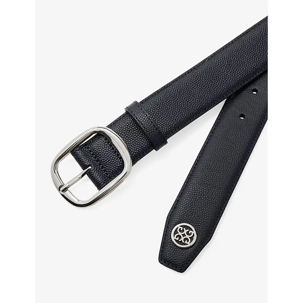 G/fore Circle Webbed Leather Belt