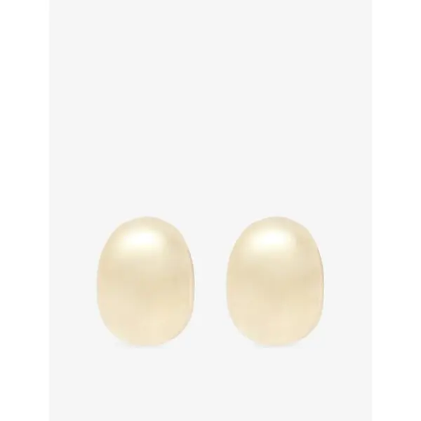 LISA GOZLAN Droplet 18ct -plated Brass Earrings - Gold