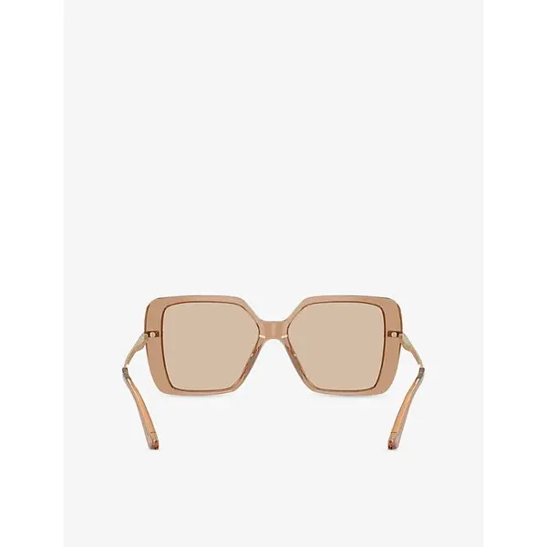 JIMMY CHOO Jc5048ju Square-frame Acetate Sunglasses - Brown