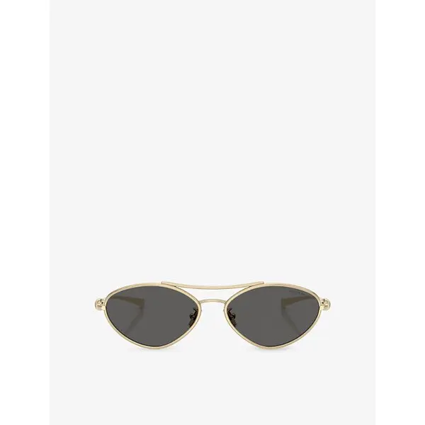 Tiffany & Co. Tf3117 Irregular Metal Sunglasses - Gold
