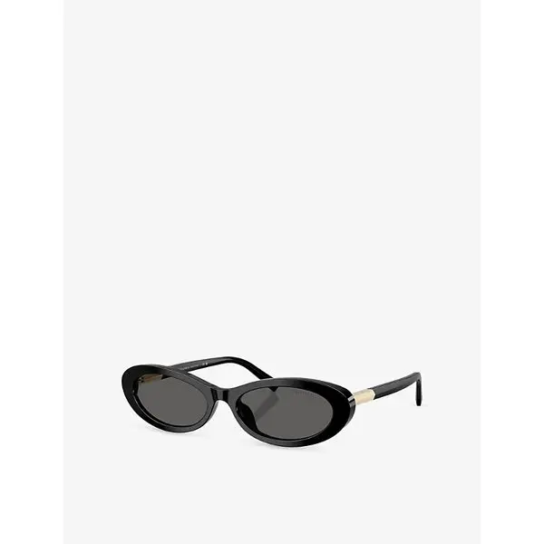Tiffany & Co. Oval-frame Acetate Sunglasses - Black