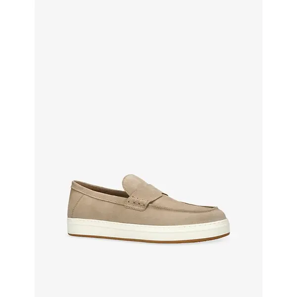 Hogan H668 Suede Loafers - Beige
