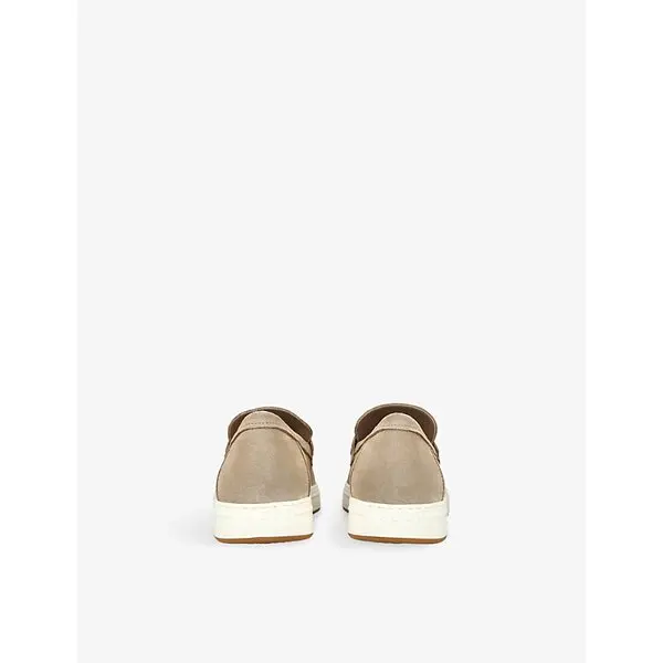 Hogan H668 Suede Loafers - Beige