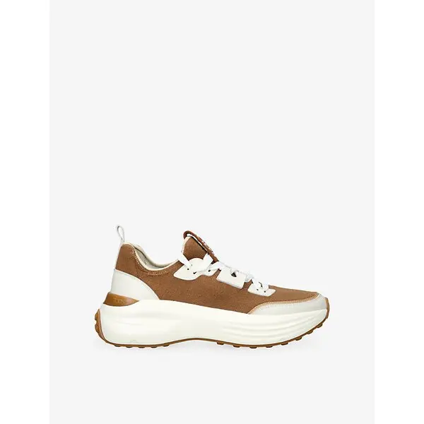 TOD'S Sportiva 81l Stretch-knit Trainers - Camel/comb