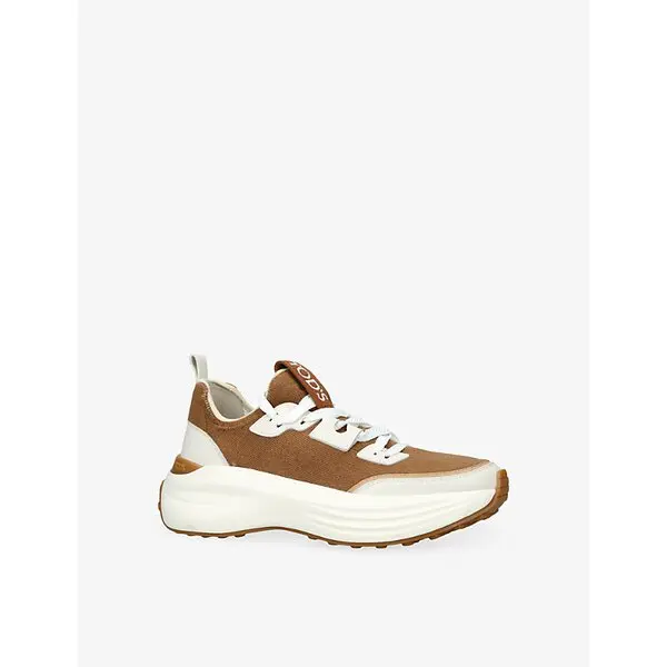 TOD'S Sportiva 81l Stretch-knit Trainers - Camel/comb