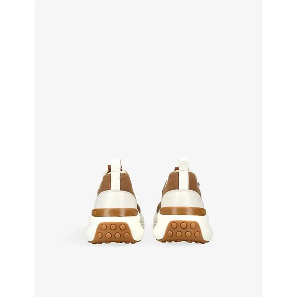 TOD'S Sportiva 81l Stretch-knit Trainers - Camel/comb