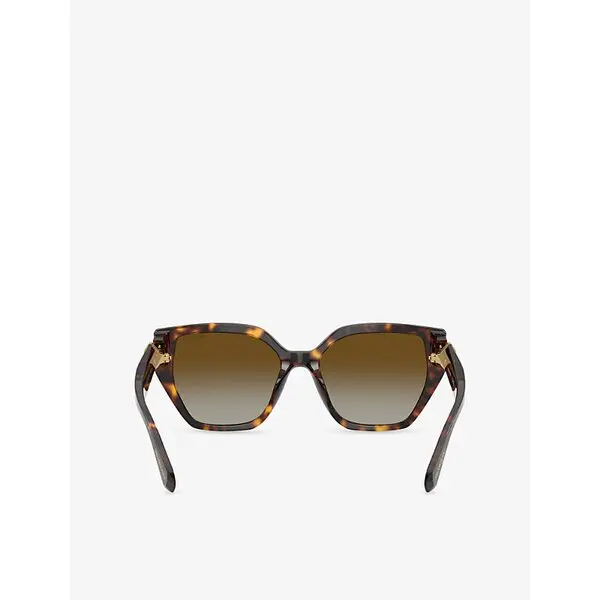 SWAROVSKI Sk6044u Polarised Irregular-frame Acetate Sunglasses - Brown