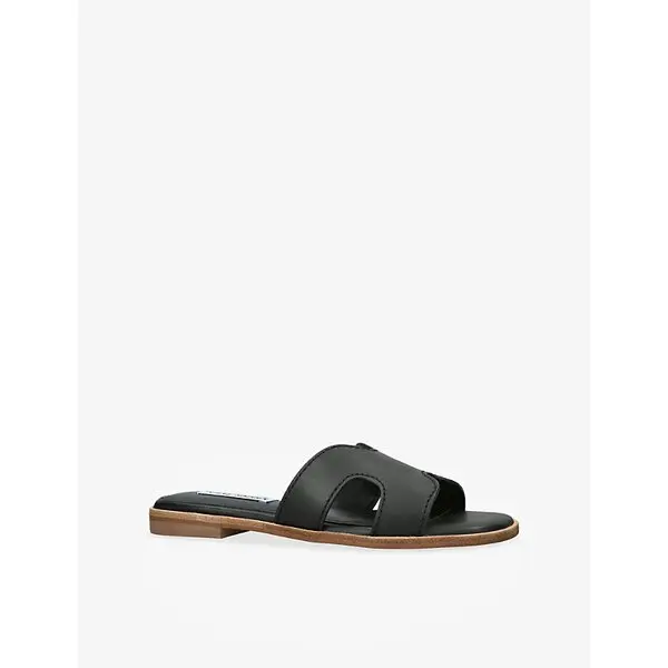 Steve Madden Bondst Leather Sandals - Black
