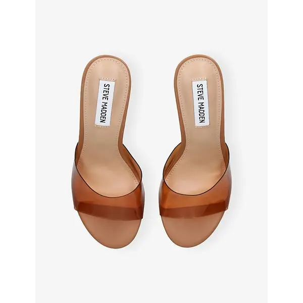 Steve Madden Rivington Heeled Woven Mules - Tan